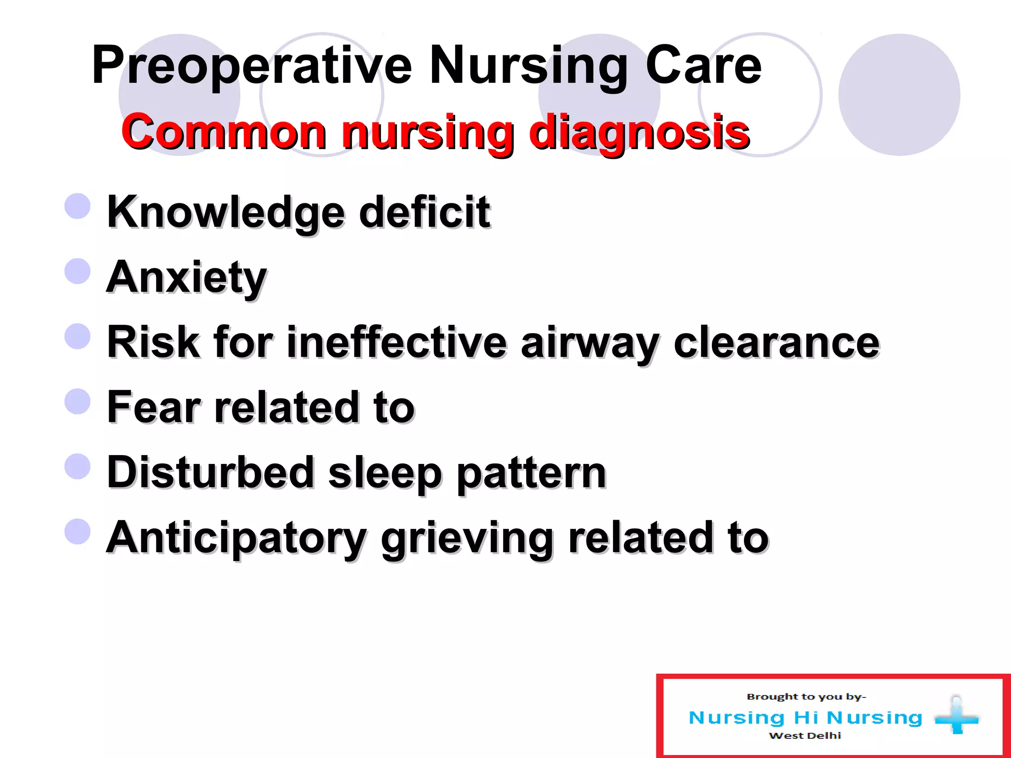 Peri-operative nursing | PPT