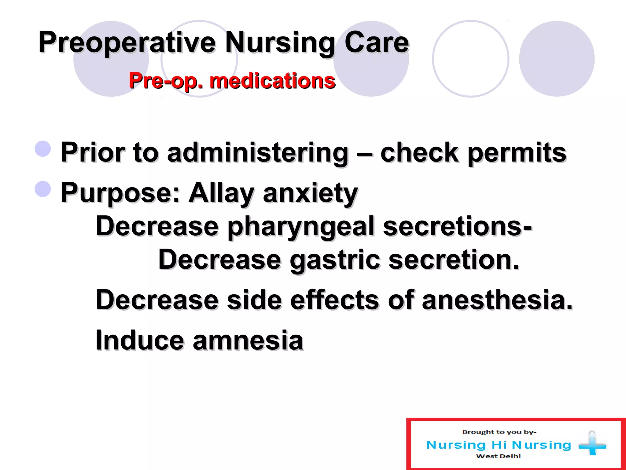 Peri-operative nursing | PPT