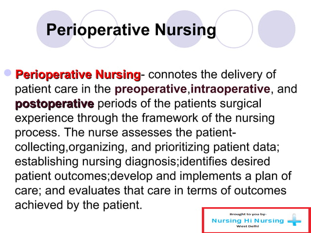 Peri-operative nursing | PPT