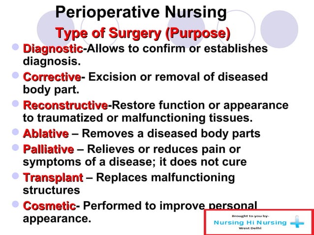 Peri-operative nursing | PPT