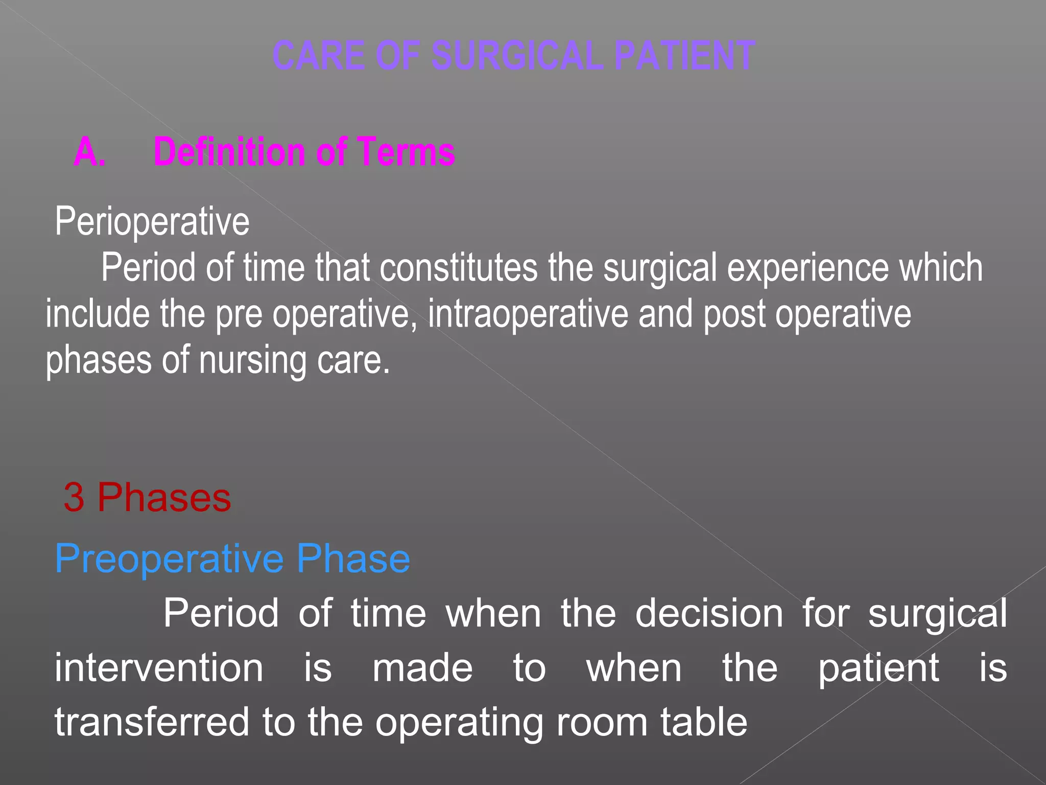 Perioperative nursing | PPT