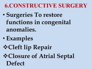 surgery types - classification | PPTX