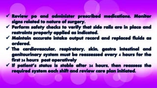 Perioperative nursing care | PPTX