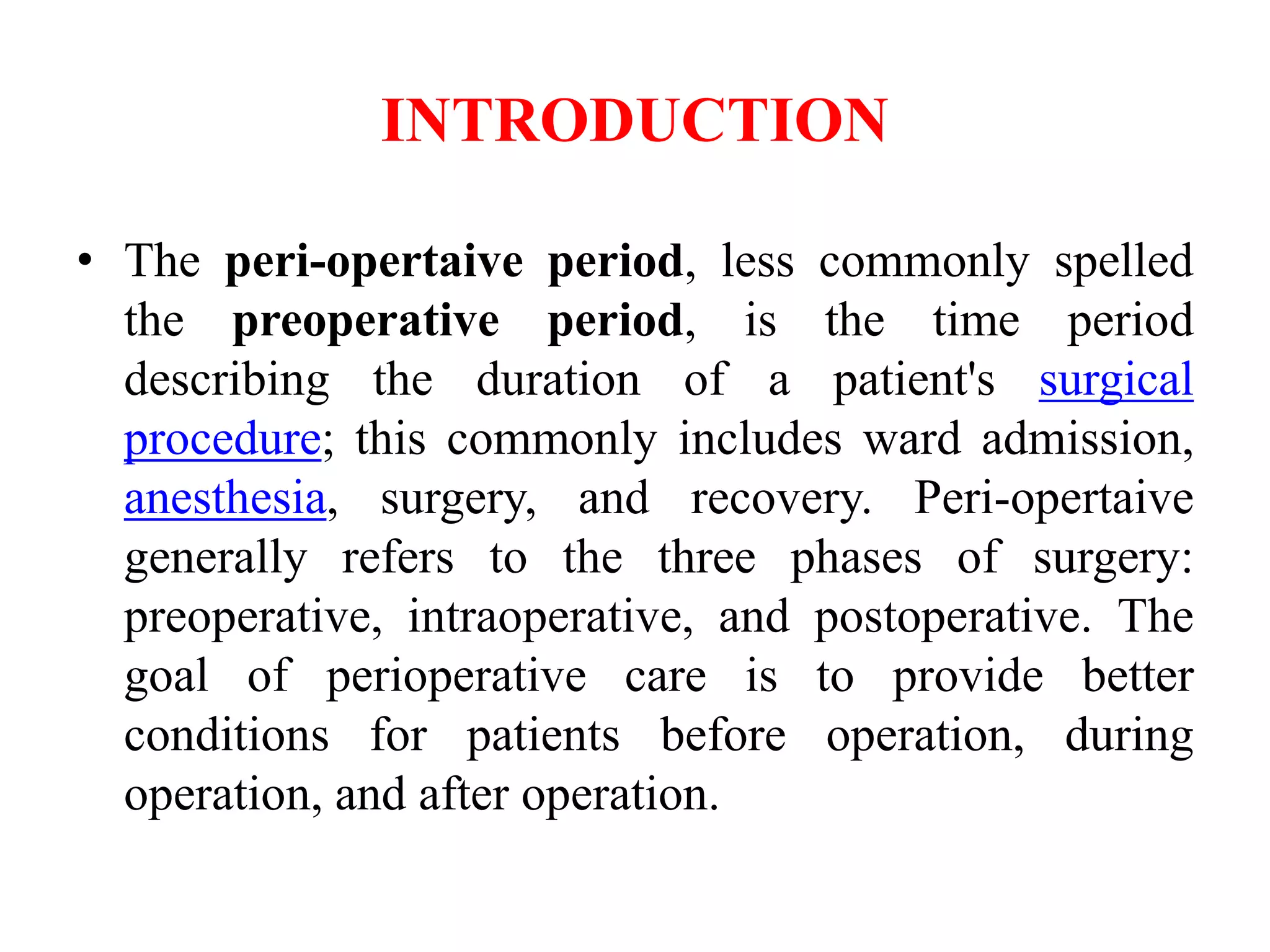 Perioperative Nursing Care | PPTX