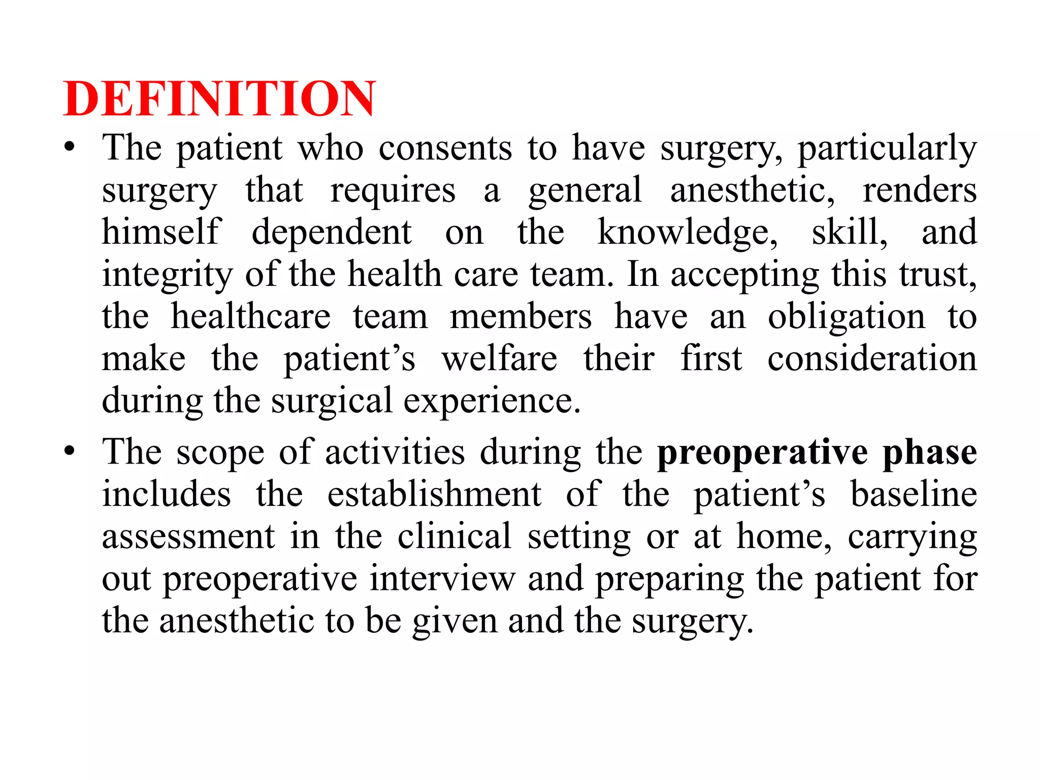 Perioperative Nursing Care | PPTX