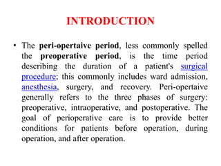 Perioperative Nursing Care | PPTX