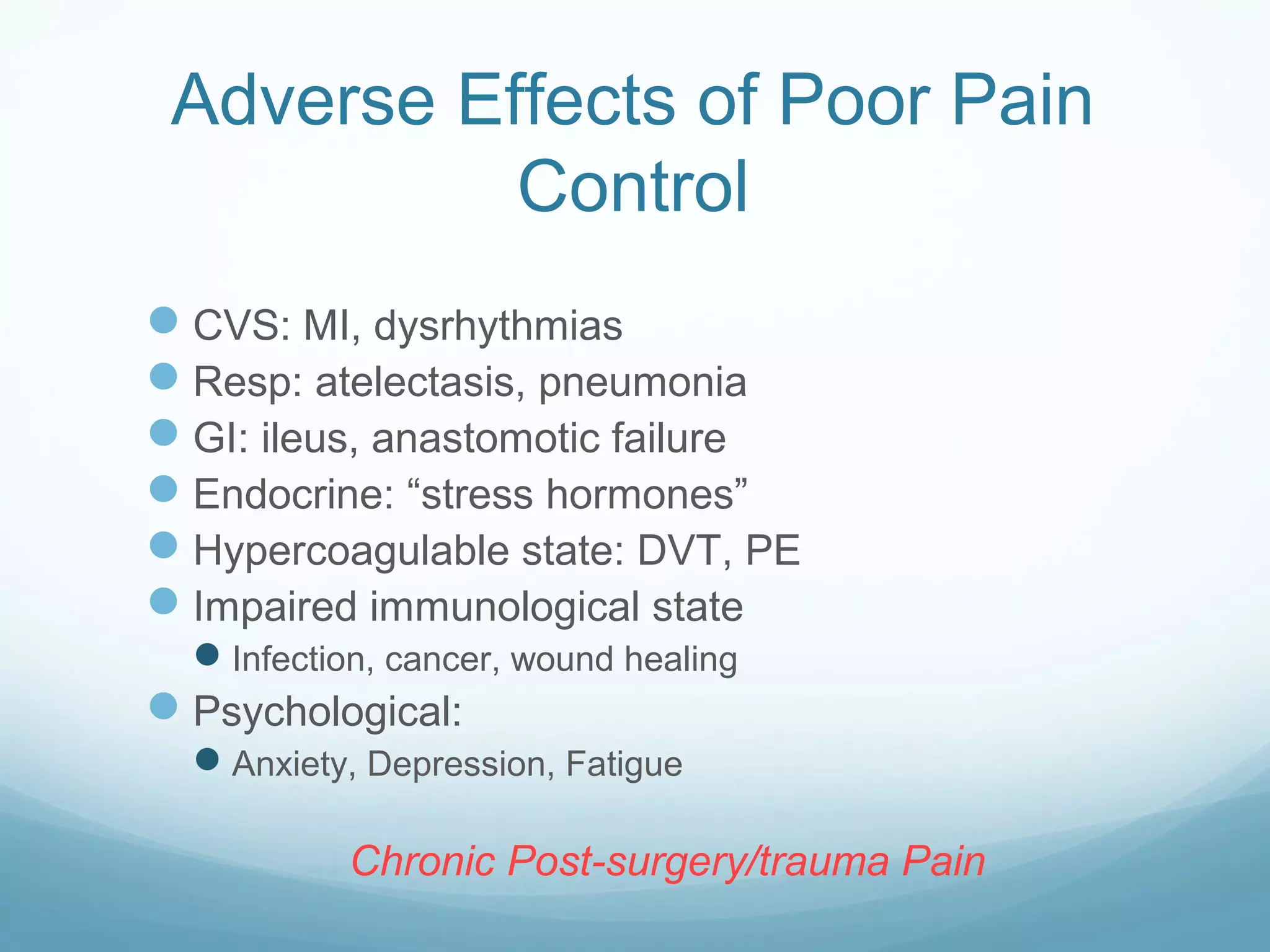 Perioperative pain management | PPT