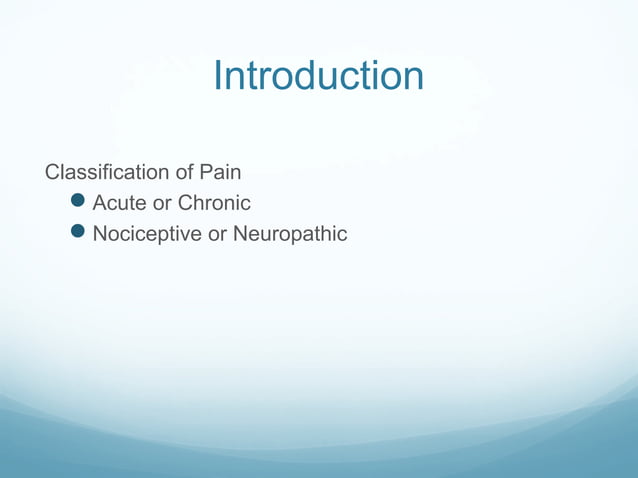 Perioperative pain management | PPT