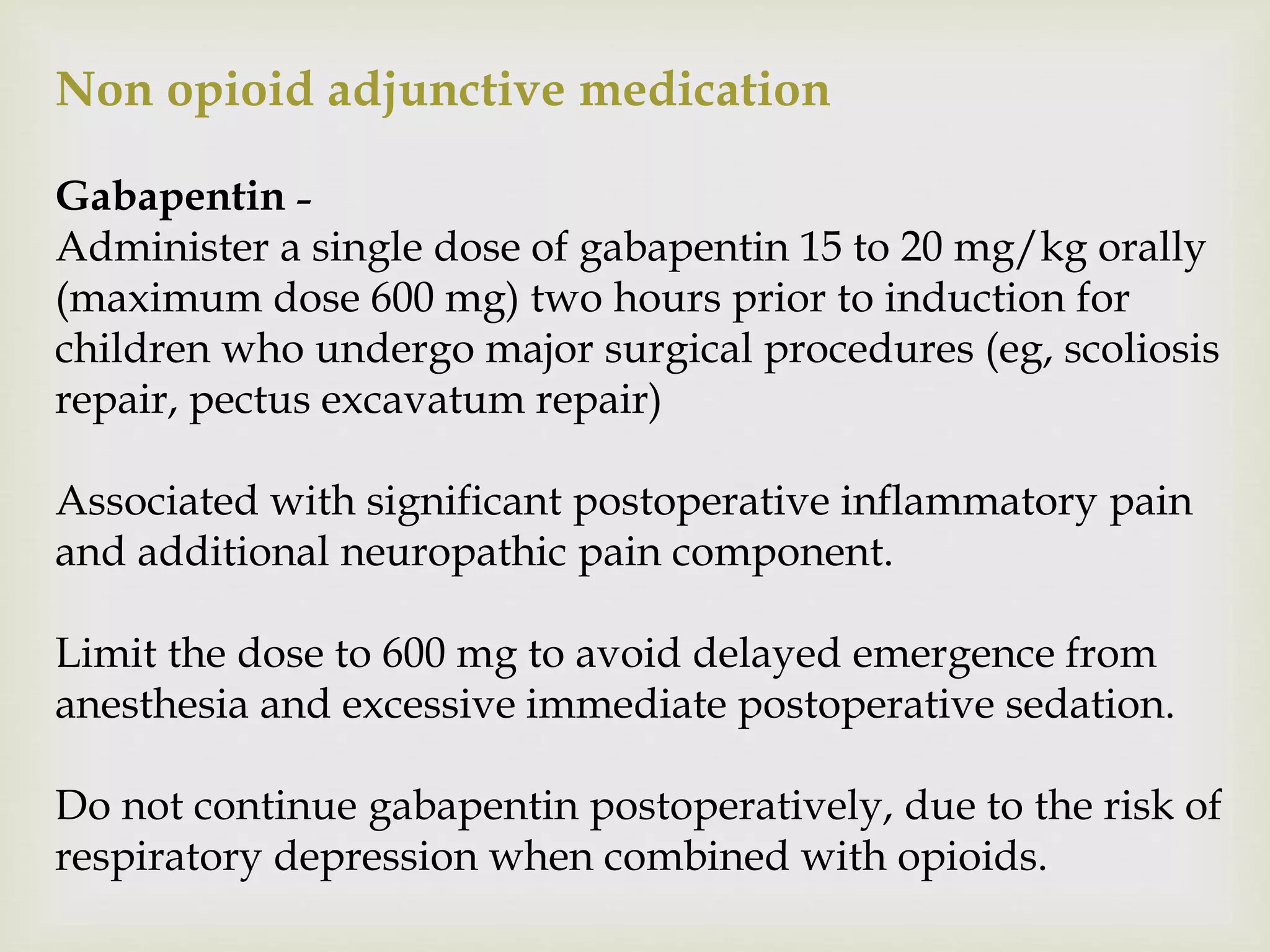 Perioperative pain management | PPTX