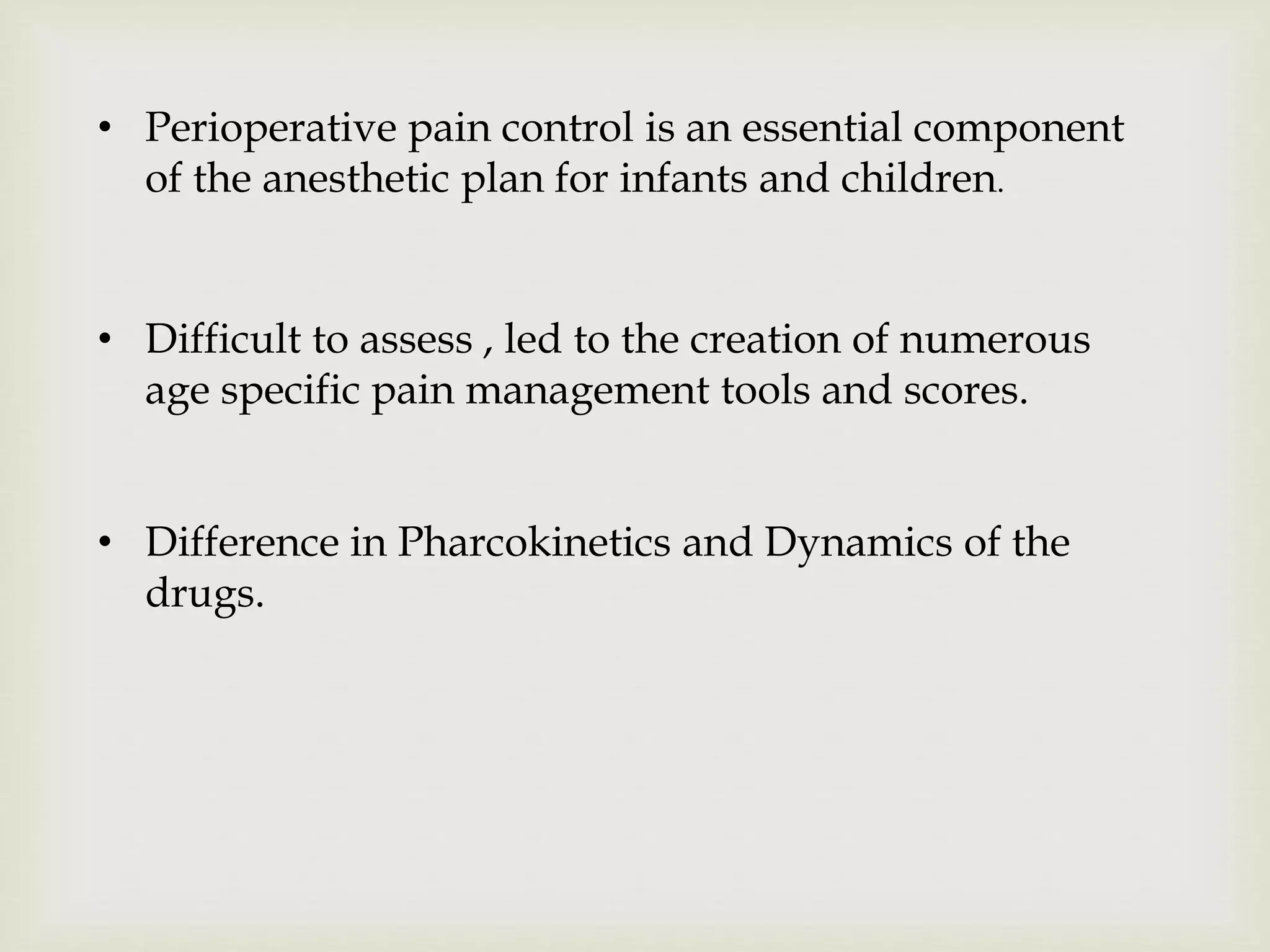 Perioperative pain management | PPTX