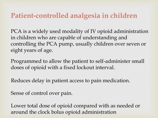 Perioperative pain management | PPTX