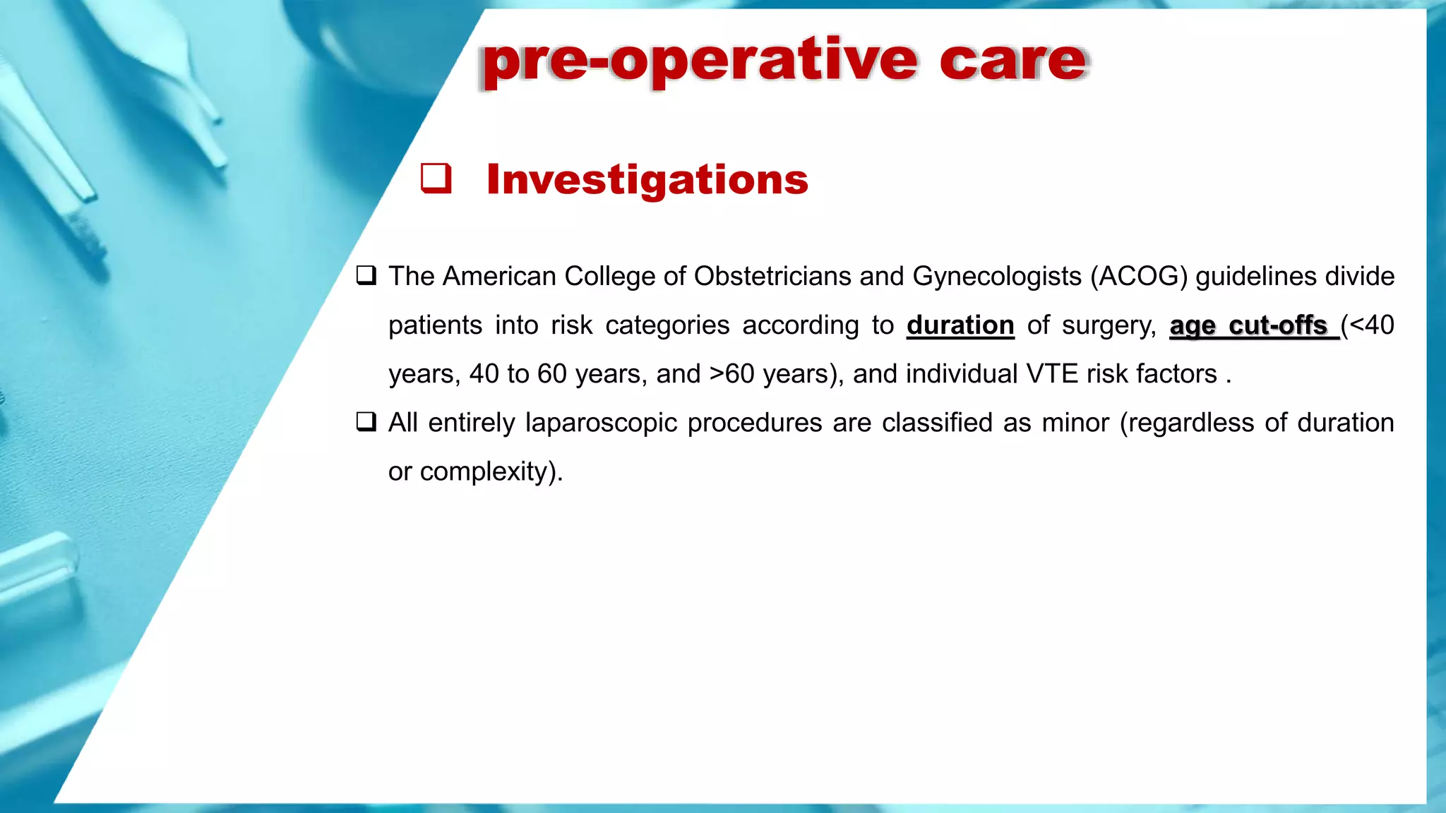 perioperative preparations in obstetrics and Gynecology.pptx