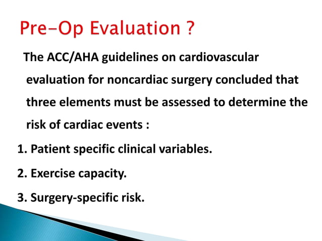 Perioperative case of myocardial ischemia and its management | PPTX