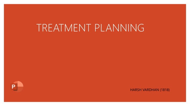 PERIO PPT TREATMENT PLAN.pptx | Dental Health | Diseases and Conditions
