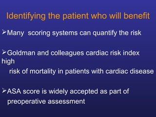 Perioptimization of high risk surgical patient | PPT