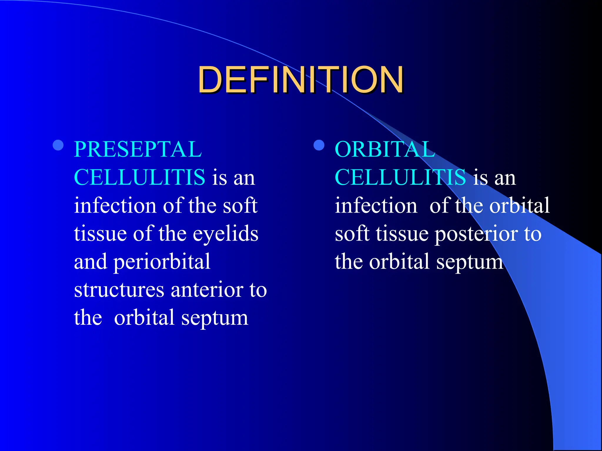 periorbital cellulitis or erythema and swelling of the eyelids.ppt