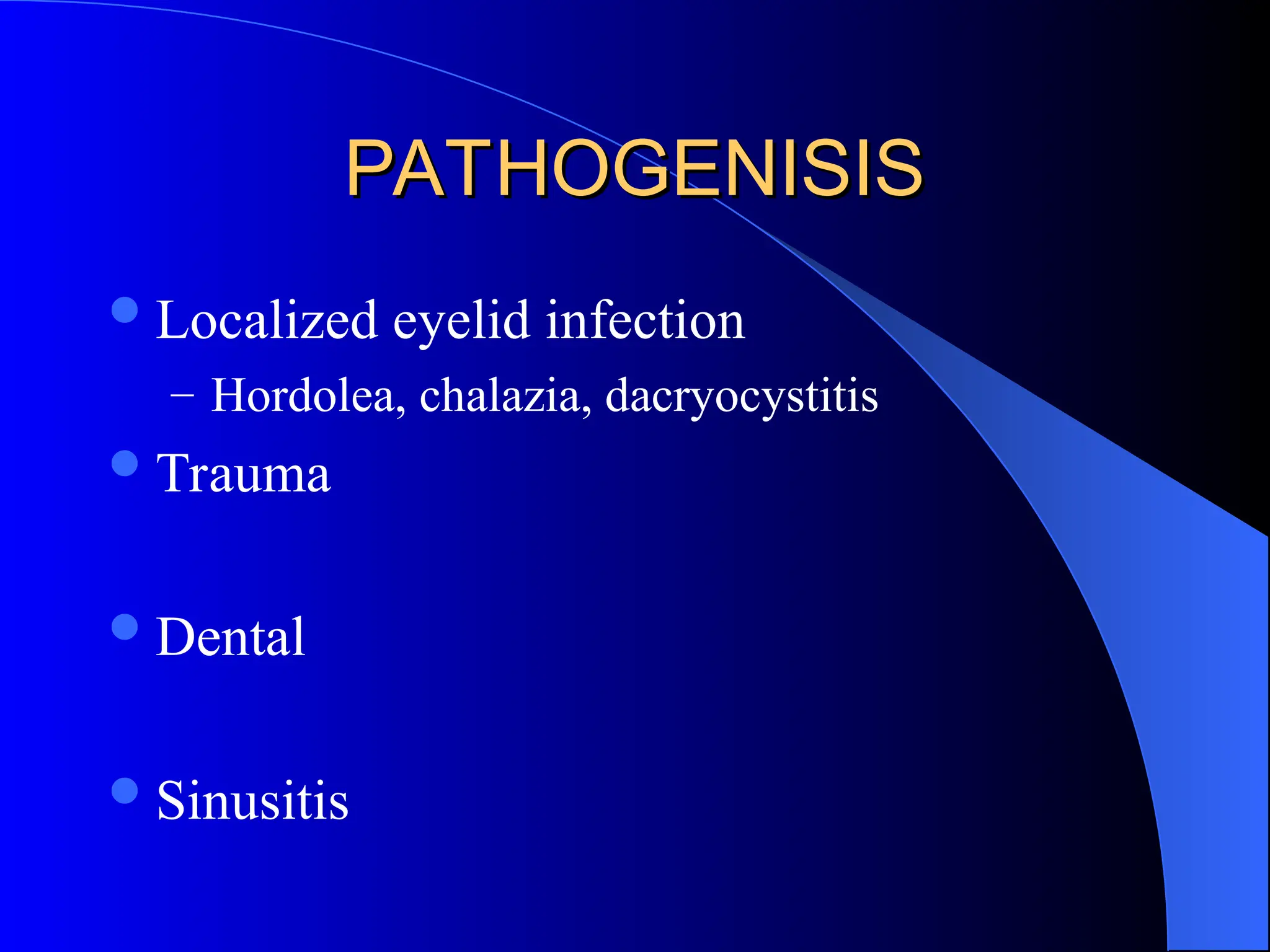 periorbital cellulitis or erythema and swelling of the eyelids.ppt