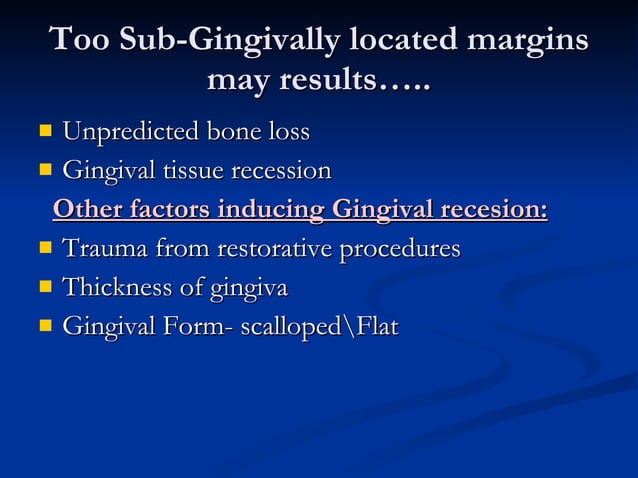 Perio restorative inter_relationship_ii__perio_ | PPT