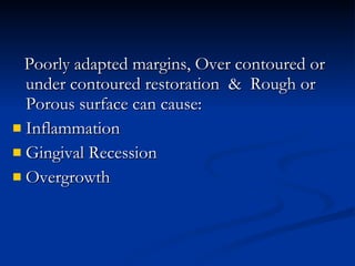 Perio restorative inter_relationship_ii__perio_ | PPT