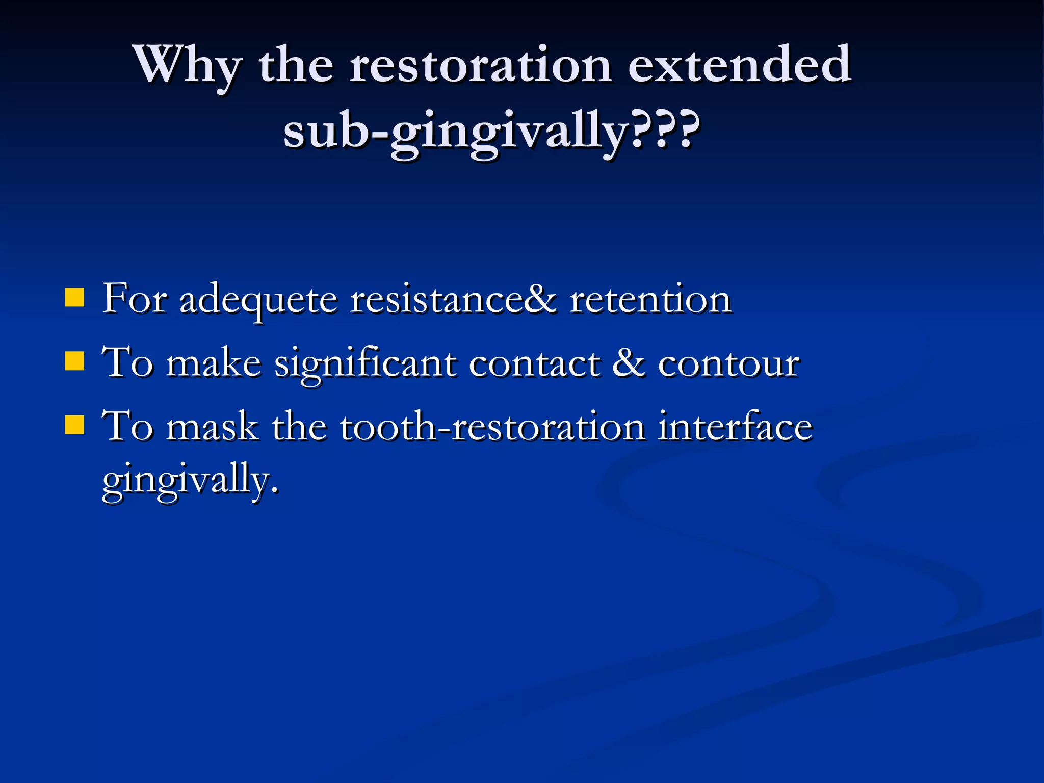 Perio restorative interelationship(periodontics) | PPT