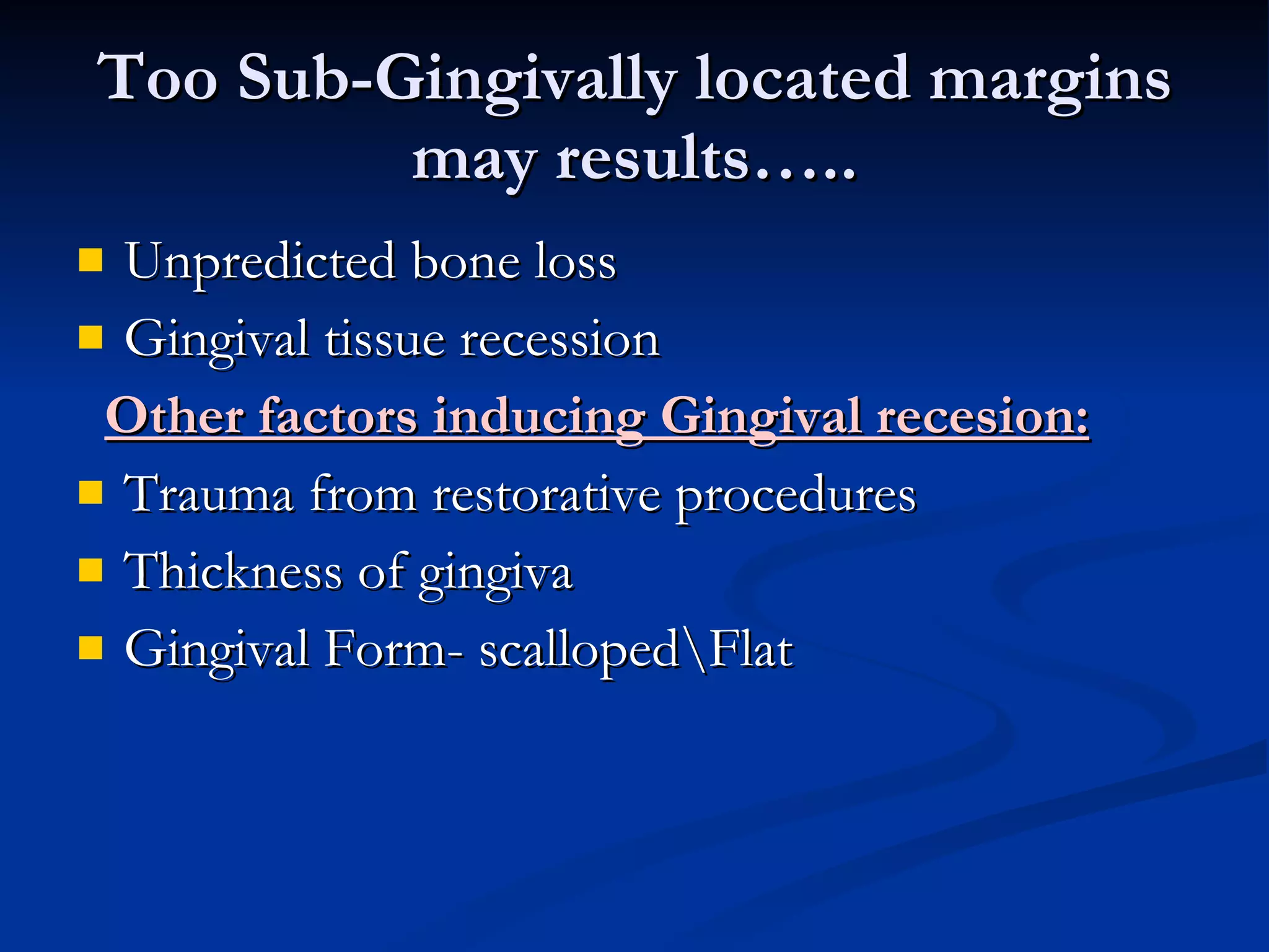 Perio restorative interelationship(periodontics) | PPT