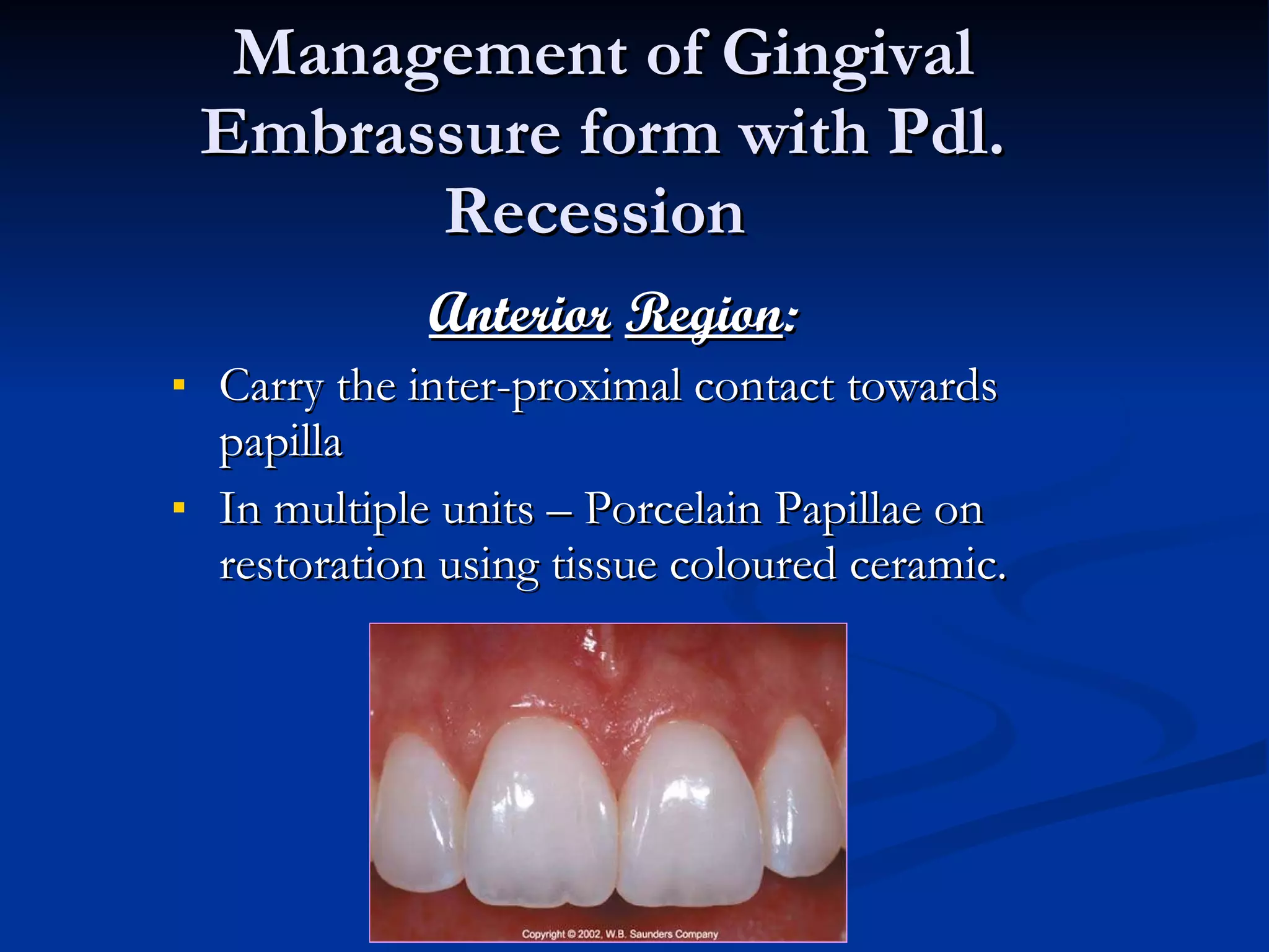 Perio restorative interelationship(periodontics) | PPT