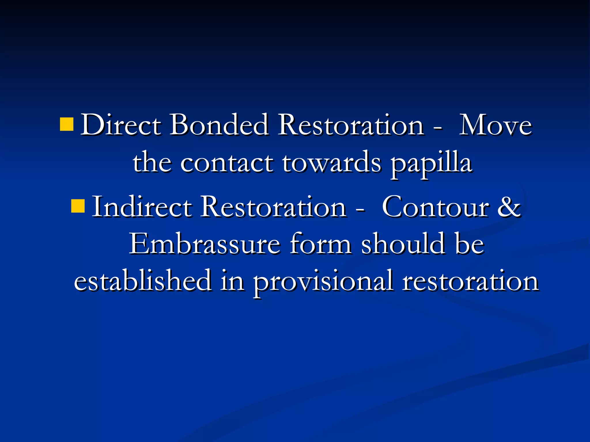 Perio restorative inter relationship | PPT