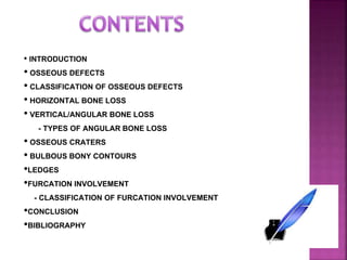 Patterns of bone destruction in periodontics | PPTX