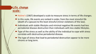 stress and periodontium | PPTX