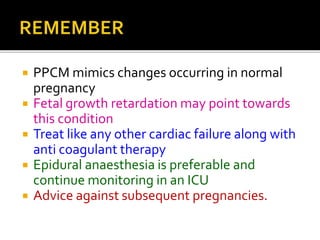 Peripartum cardiomyopathy | PPT