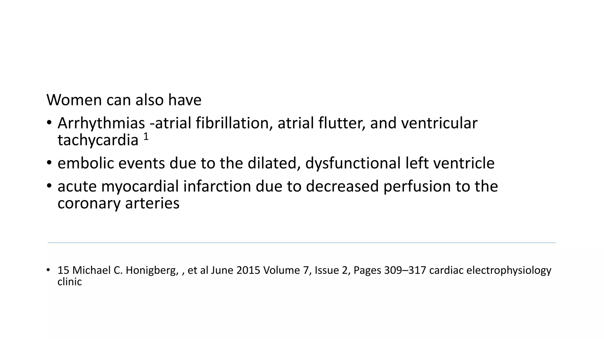 Peripartum and Postpartum cardiomyopathy - Etiopathogenesis, Clinical ...
