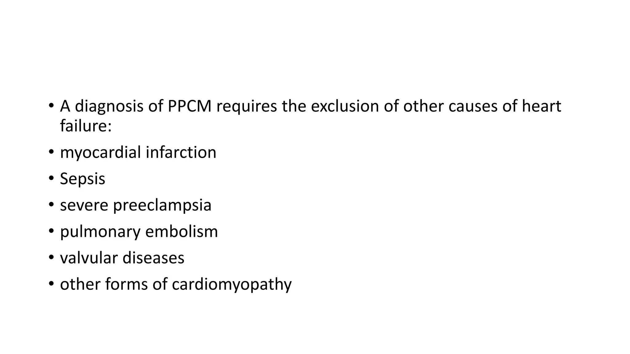 Peripartum and Postpartum cardiomyopathy - Etiopathogenesis, Clinical ...