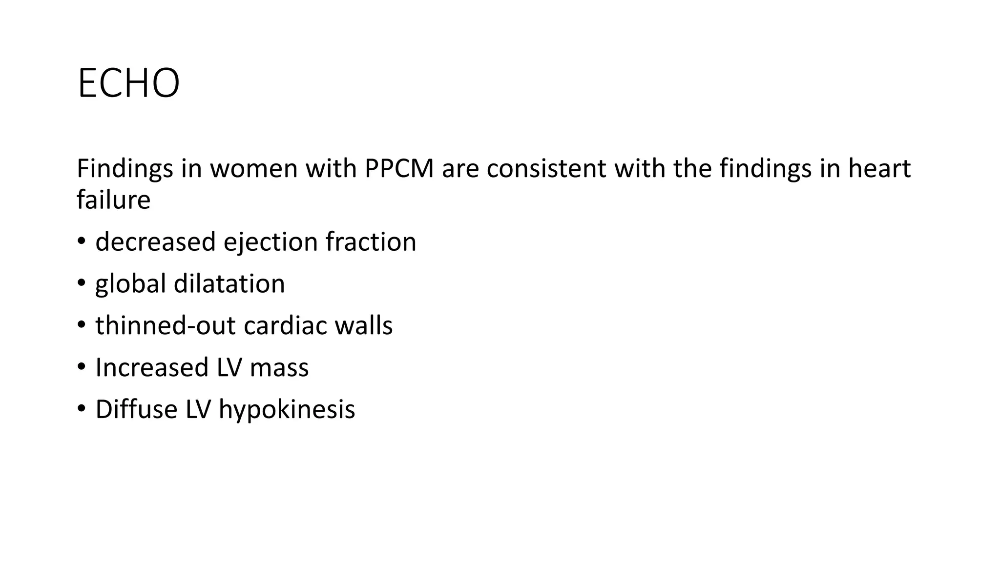 Peripartum and Postpartum cardiomyopathy - Etiopathogenesis, Clinical ...