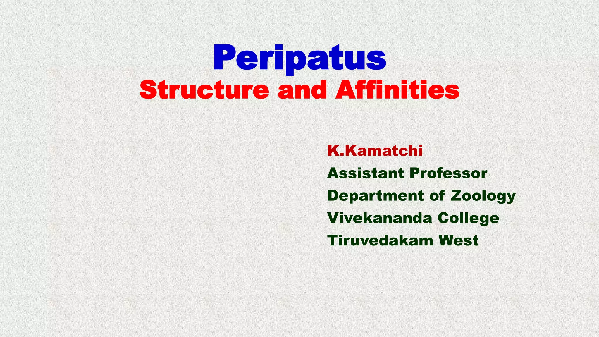 Peripatus.pptx