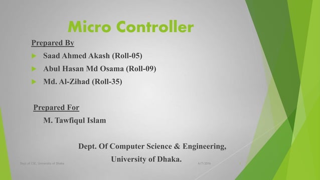 Microcontroller | PPT
