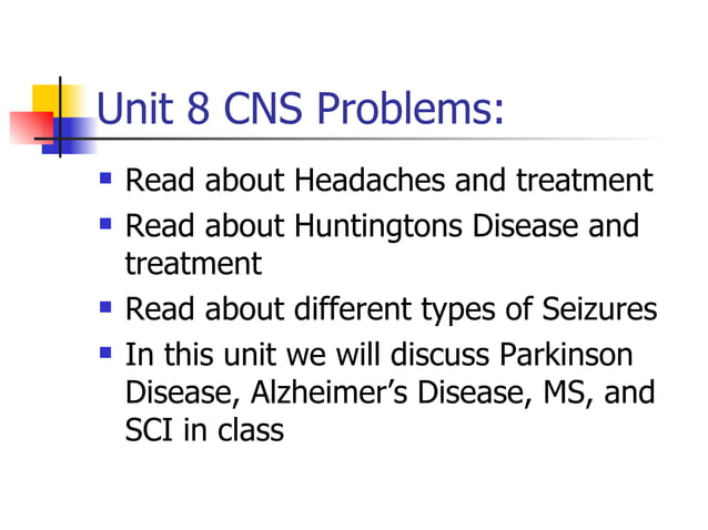 Peripheral Neurological Disorders & Central Nervous Center | PPT