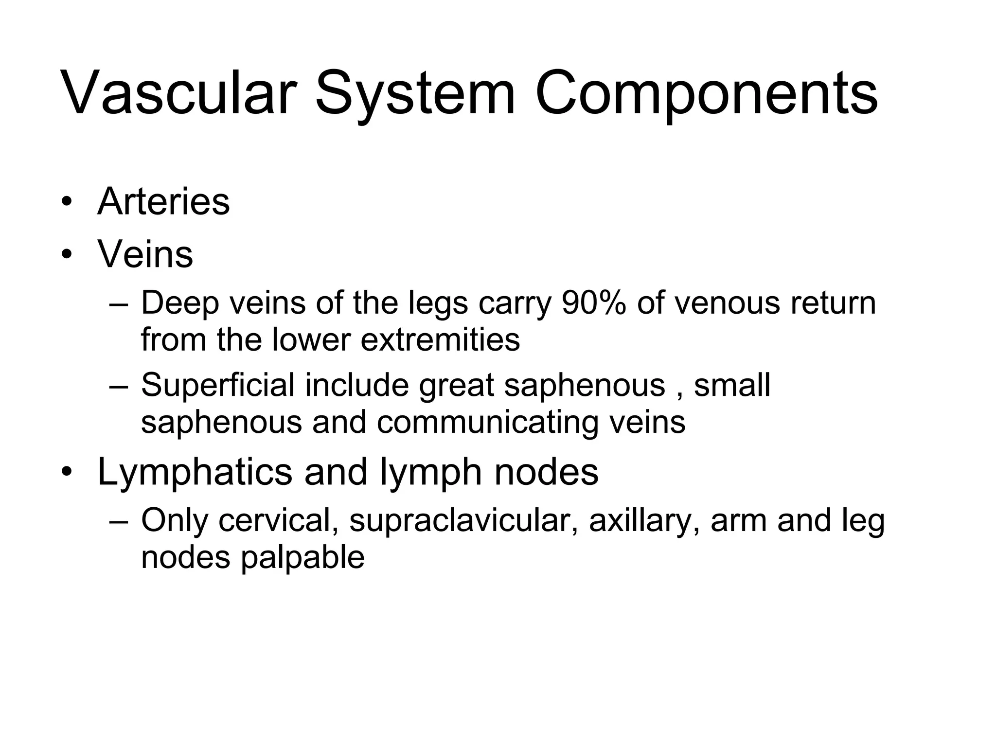 Peripheral Vascular Examination | PPT