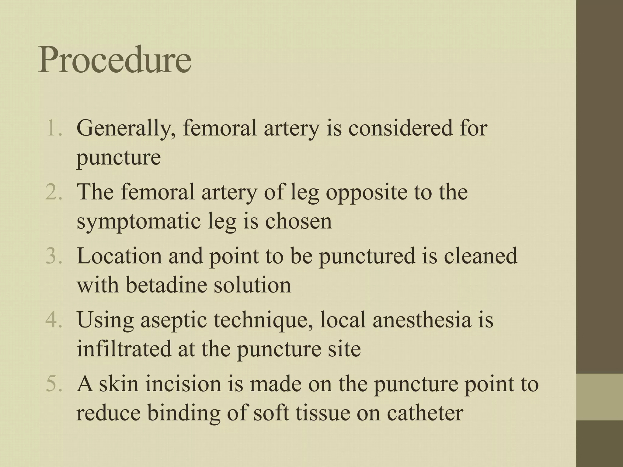 Peripheral angiography | PPTX