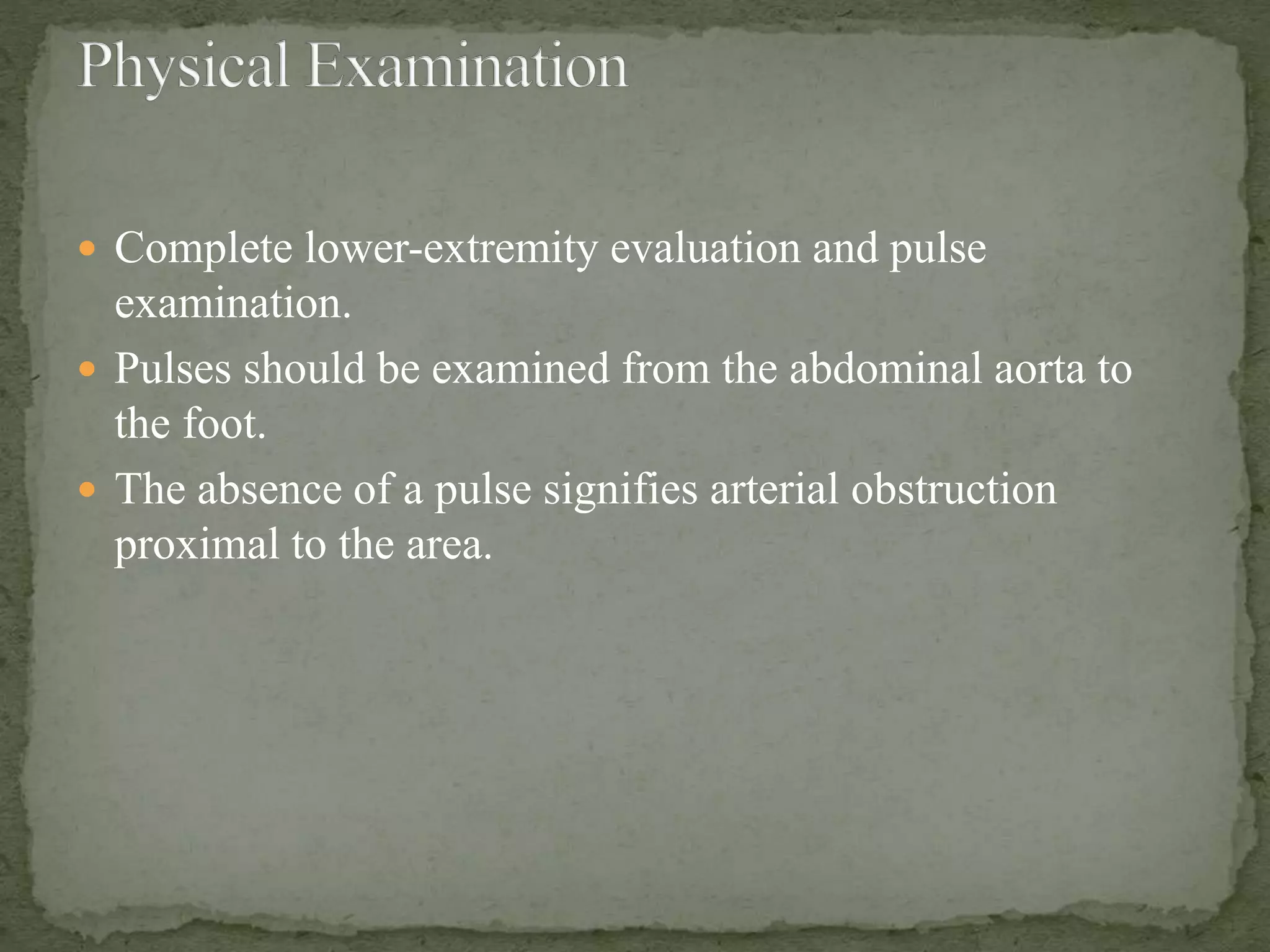 Peripheral arterial disease | PPTX