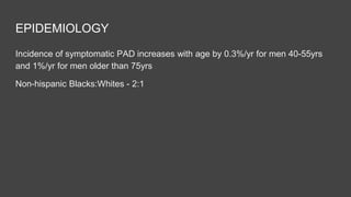 Peripheral Arterial Disease | PPTX