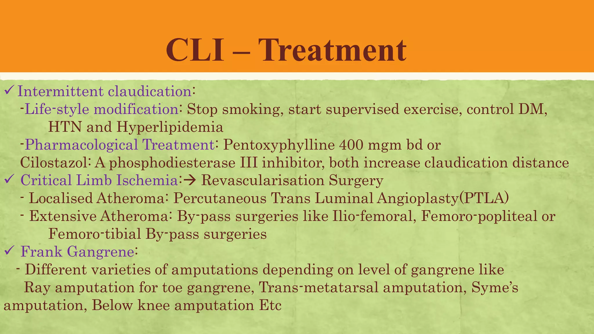 Peripheral arterial diseases | PDF