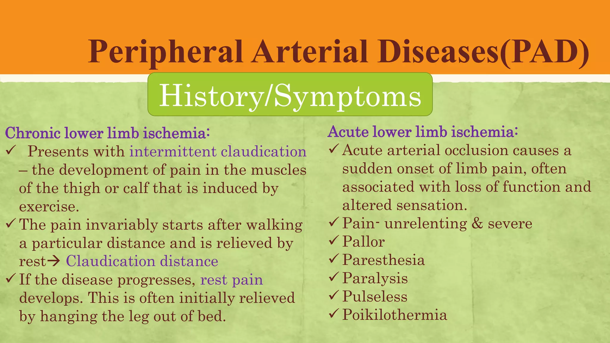 Peripheral arterial diseases | PDF