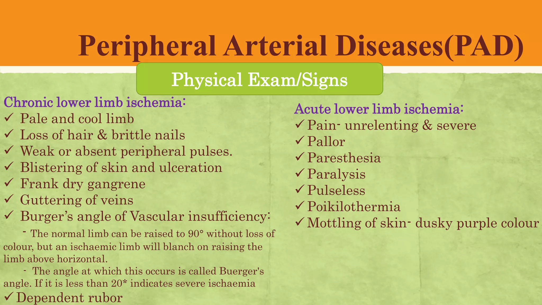 Peripheral arterial diseases | PDF