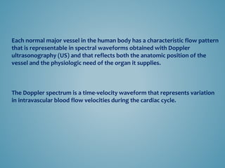 Peripheral arterial doppler | PPTX