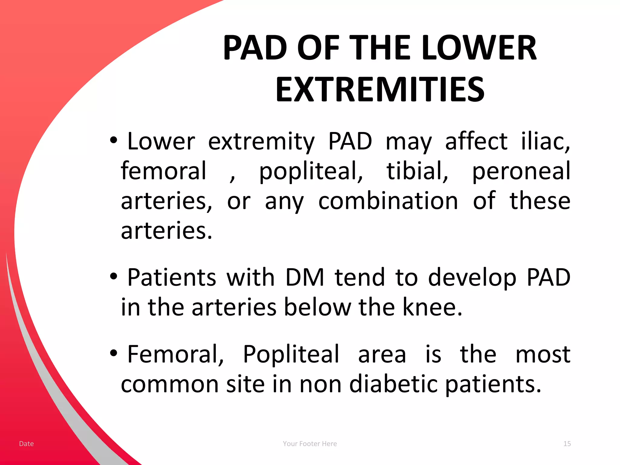 Peripheral artery disease nikku | PPTX