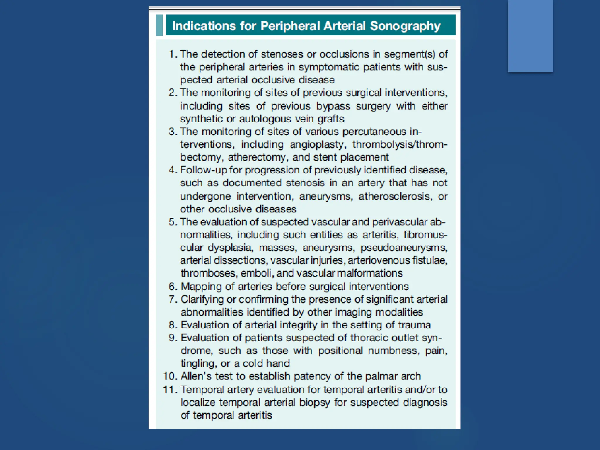 Peripheral Arterial Doppler: Assessment of Upper and Lower limb ...