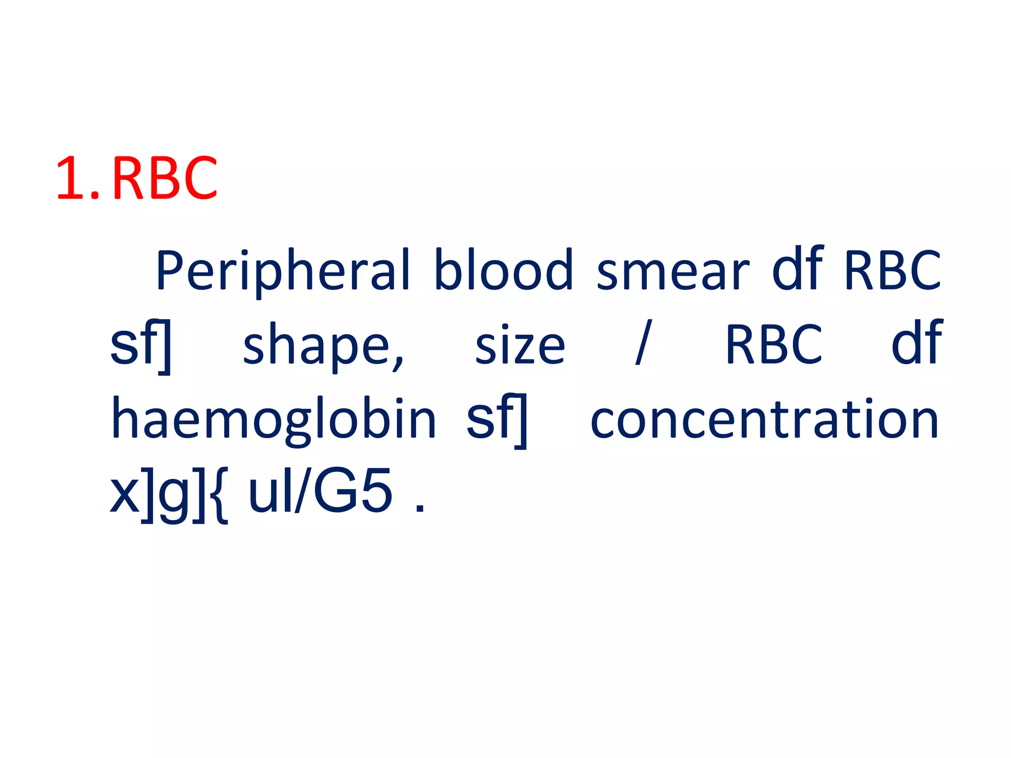 Peripheral blood smear | PPT
