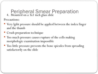 Peripheral Blood Smear - staining with various methods.pptx
