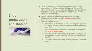 Peripheral blood smear 2020 | PPTX