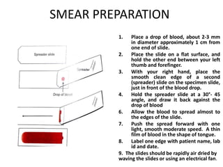 Peripheral blood smear examination | PPT